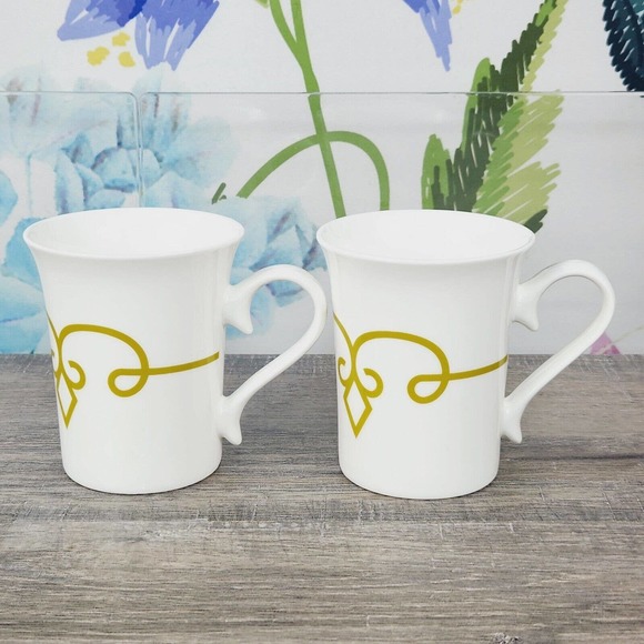 Starbucks | Dining | Starbucks Coffee Cup Mug Tazo White 85 Oz Diamond ...